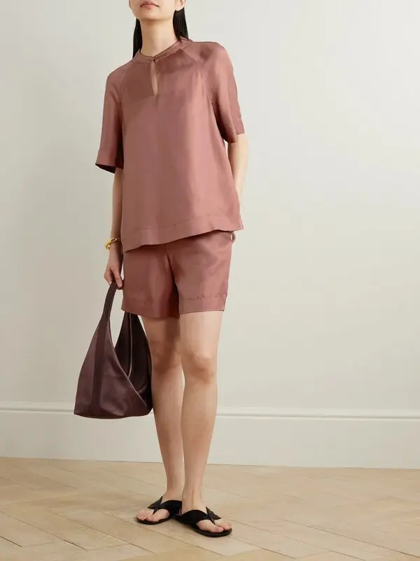 Loulou De Saison Zeus Silk-twill Blouse