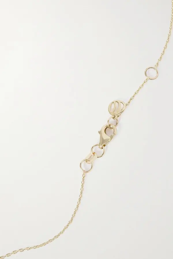 CHARMS COMPANY Initials 14-karat Sapphire Necklace