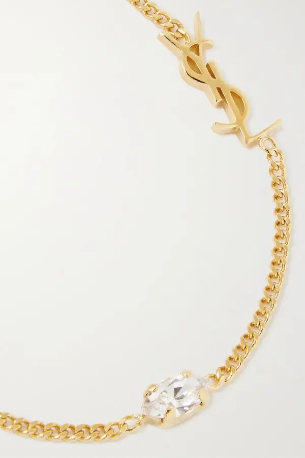 Saint Laurent Crystal-embellished Bracelet