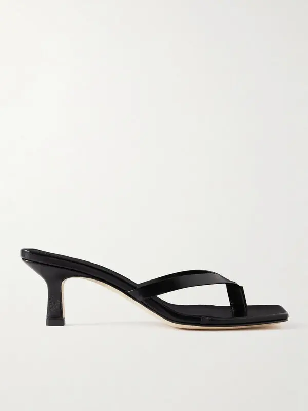 AeydĒ Wilma Leather Sandals - Black