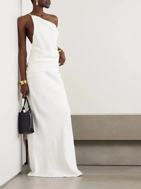 Tove Petra One-shoulder Linen Top