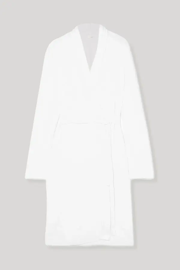 Skin Net Sustain Organic Cotton-terry Robe - White