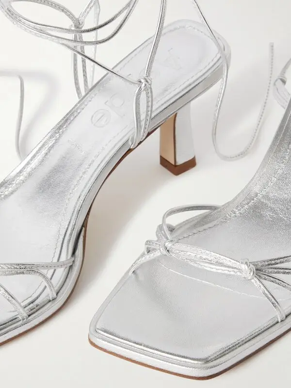 AeydĒ Roda Metallic Leather Sandals