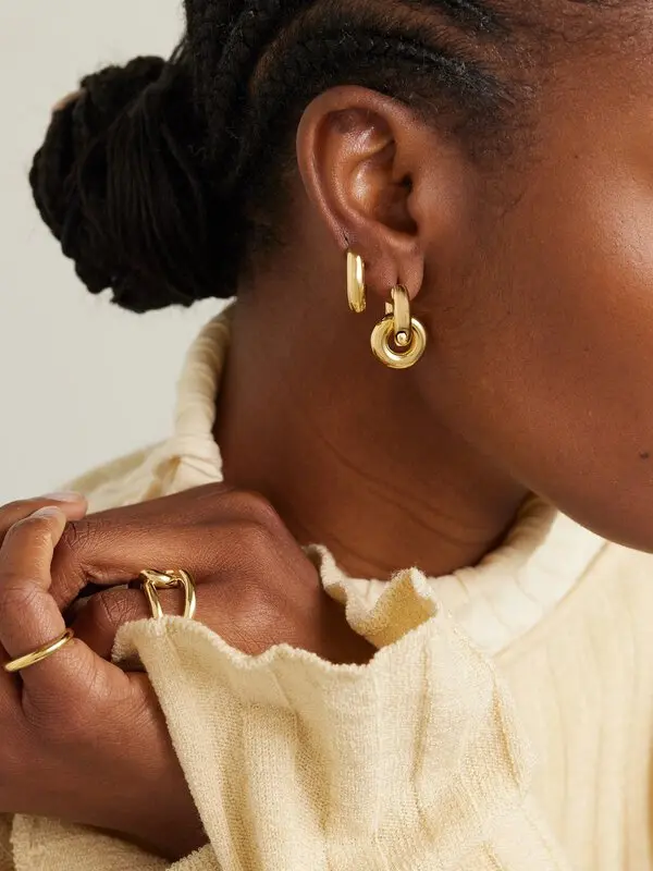 Lié Studio The Esther -plated Hoop Earrings