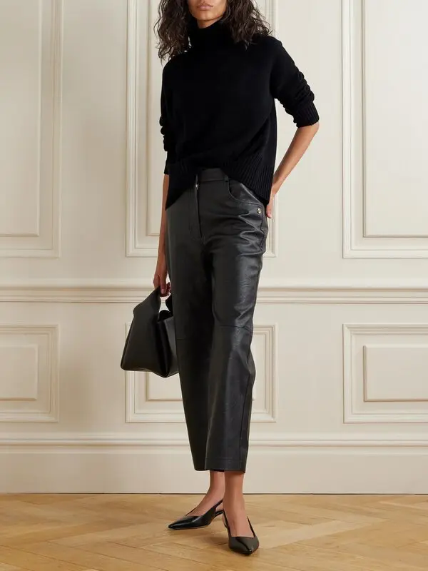 ALLUDE Relaxed Wool And Cashmere-blend Sweater