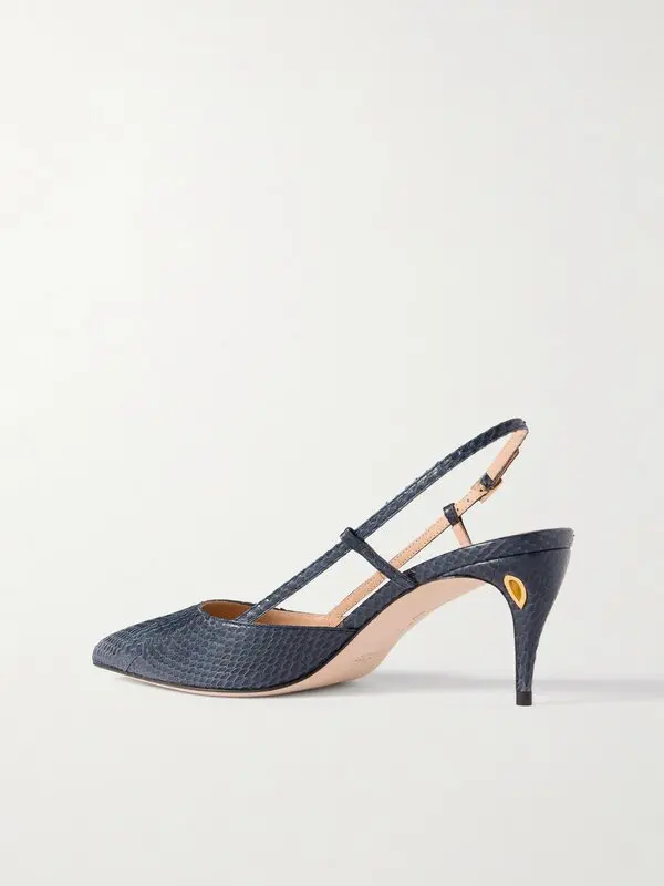 Jennifer Chamandi Mario 65 Elaphe Slingback Pumps
