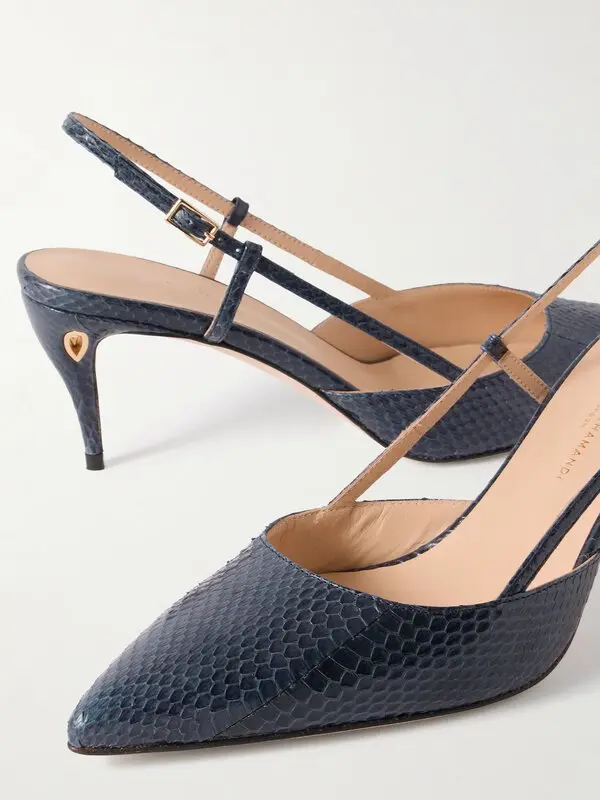 Jennifer Chamandi Mario 65 Elaphe Slingback Pumps