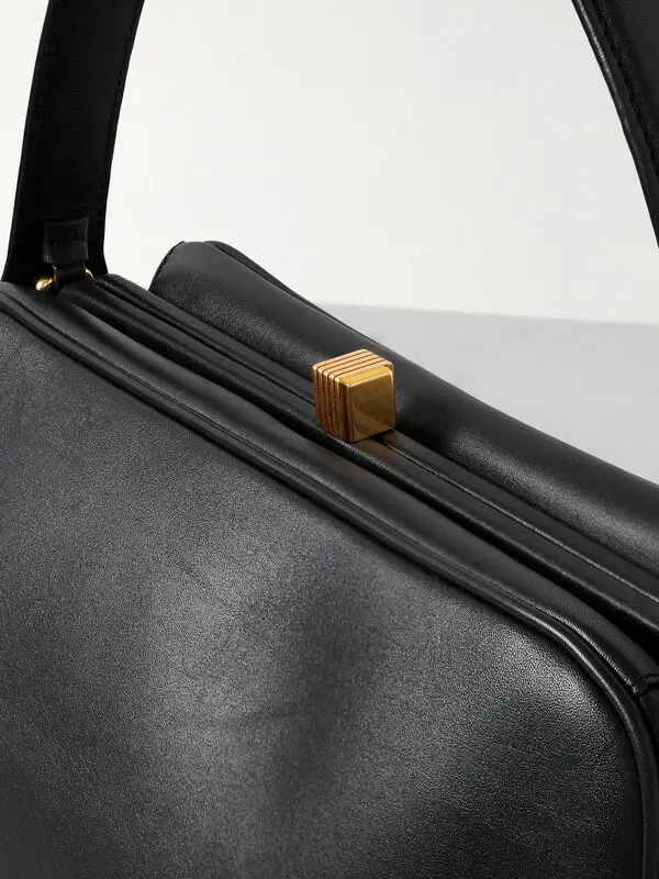 Khaite Cate Leather Tote - Black