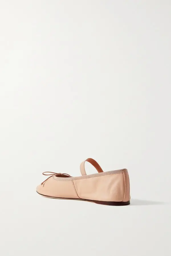 LOEFFLER RANDALL Leonie Leather Ballet Flats - Pink