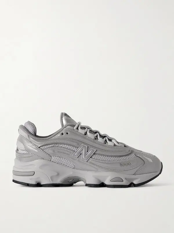 NEW BALANCE 1000 Sl Reflective Leather And Mesh Sneakers - Silver
