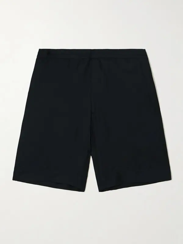 Loulou De Saison Poseidon Silk-twill Shorts