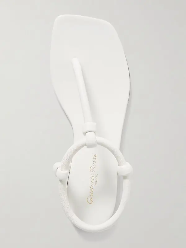 GIANVITO ROSSI Juno Thong Sandals - White