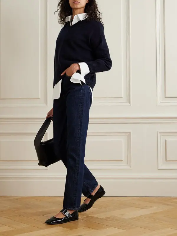 ALLUDE Cashmere V-neck Sweater