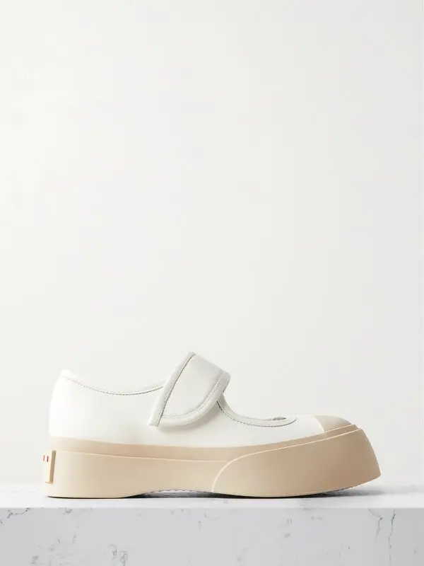 Marni Pablo Leather Mary Jane Platform Sneakers