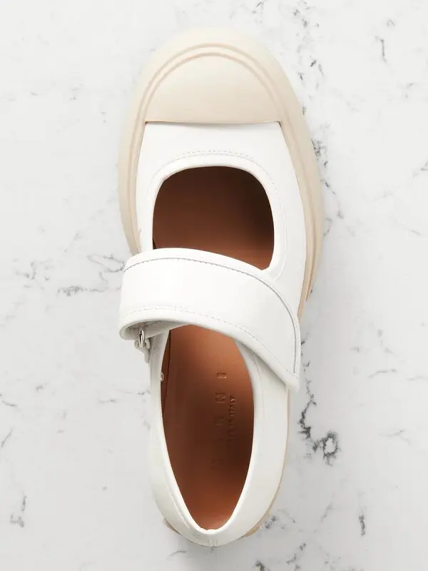 Marni Pablo Leather Mary Jane Platform Sneakers