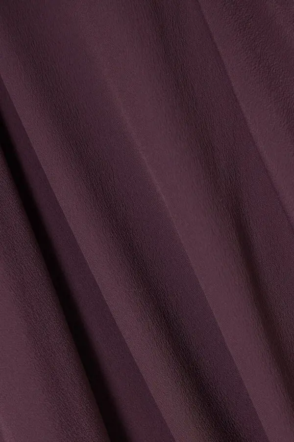 Rick Owens Draped Crepe Wrap Midi Dress