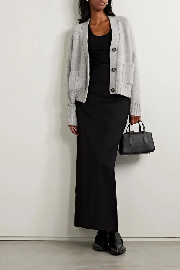 ALLUDE Wool And Cashmere-blend Cardigan