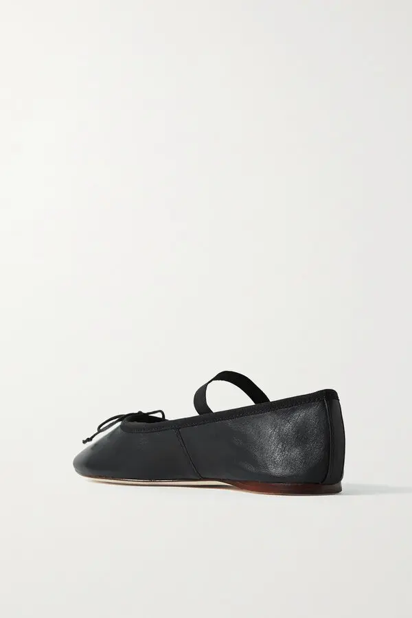 LOEFFLER RANDALL Leonie Leather Ballet Flats - Black
