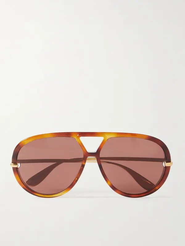 Bottega Veneta Drop Sunglasses - Tortoiseshell