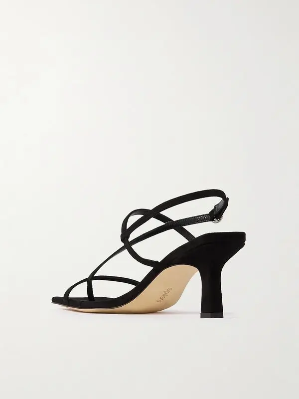 AeydĒ Elise Suede Slingback Sandals