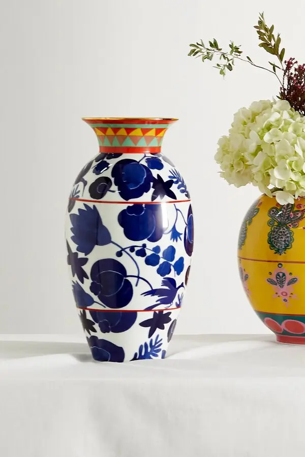 La DoubleJ Amphora Gold-plated Porcelain Vase