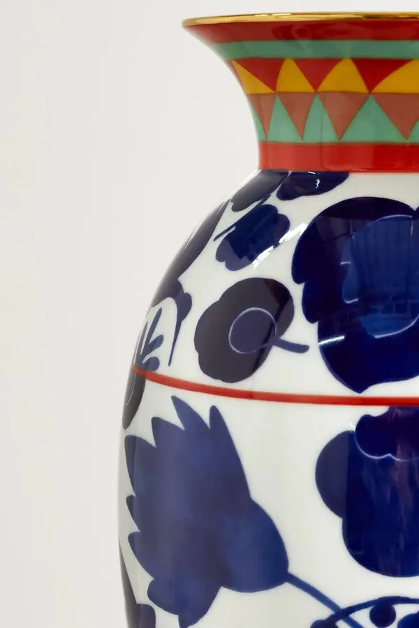 La DoubleJ Amphora Gold-plated Porcelain Vase