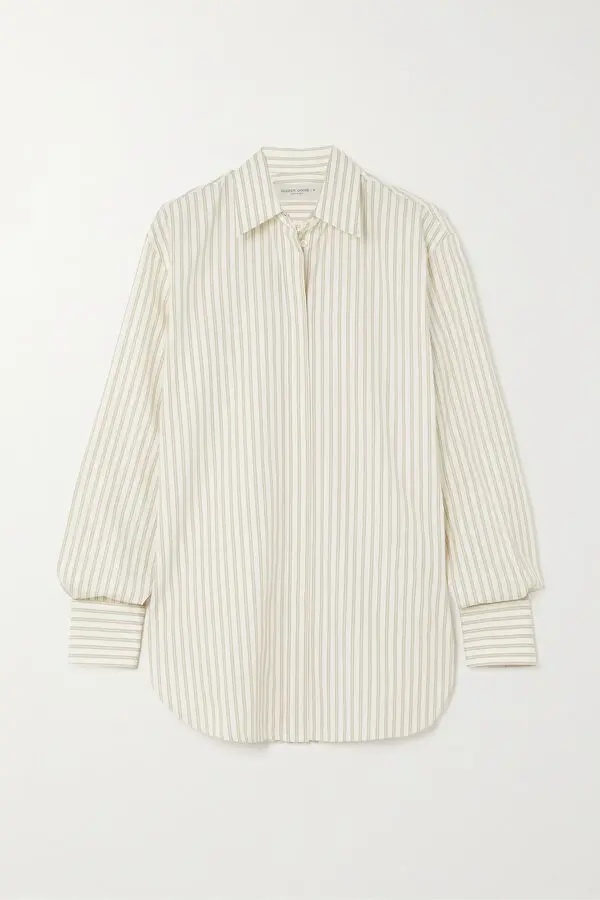 GOLDEN GOOSE Striped Cotton-poplin Shirt