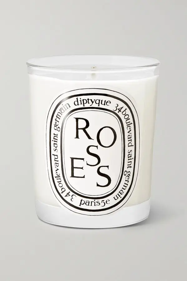 DIPTYQUE Roses Scented Candle, 190g - White