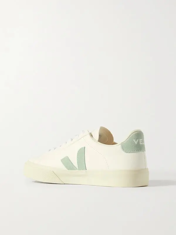 VEJA Net Sustain Campo Leather Sneakers - White