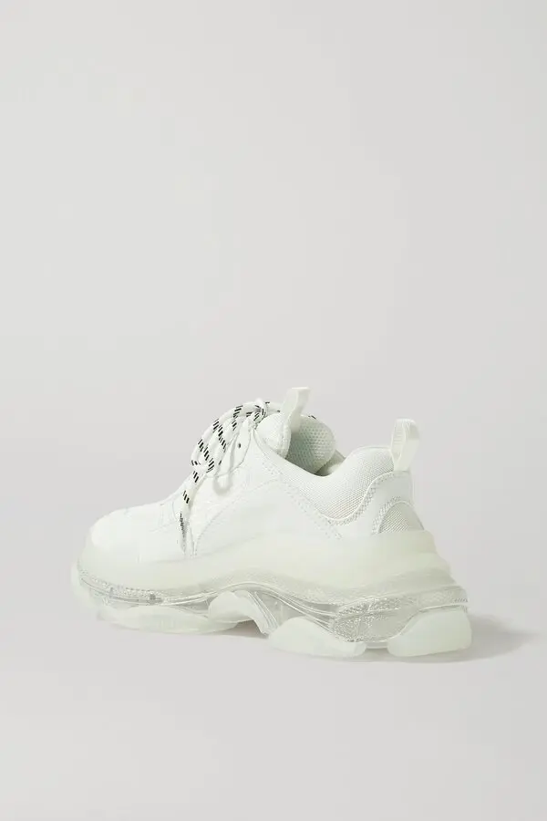 Balenciaga Triple S Clear Sole Sneakers - White