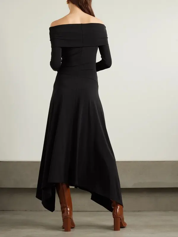Max Mara Gerla Off-the-shoulder Stretch-jersey Maxi Dress