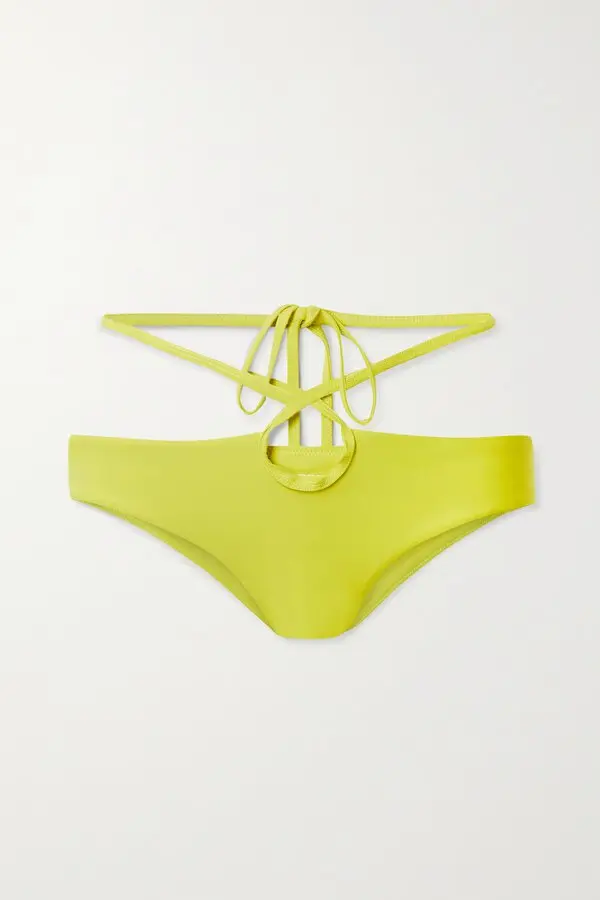 Christopher Esber Tie-detailed Bikini Briefs - Yellow