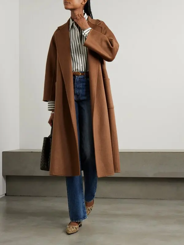 Max Mara Ludmilla Belted Cashmere Coat - Brown