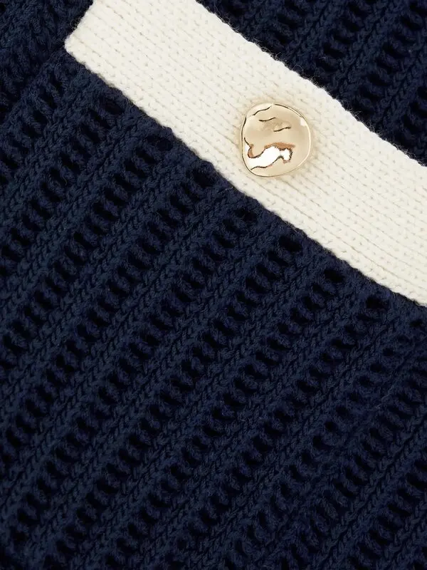 SELF-PORTRAIT Knitted Mini Skirt