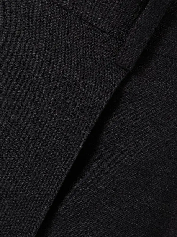 THE ROW Tor Pleated Grain De Poudre Wool Trousers