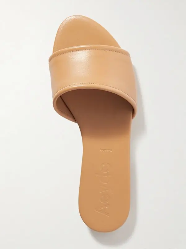 AeydĒ Sumi Leather Slides