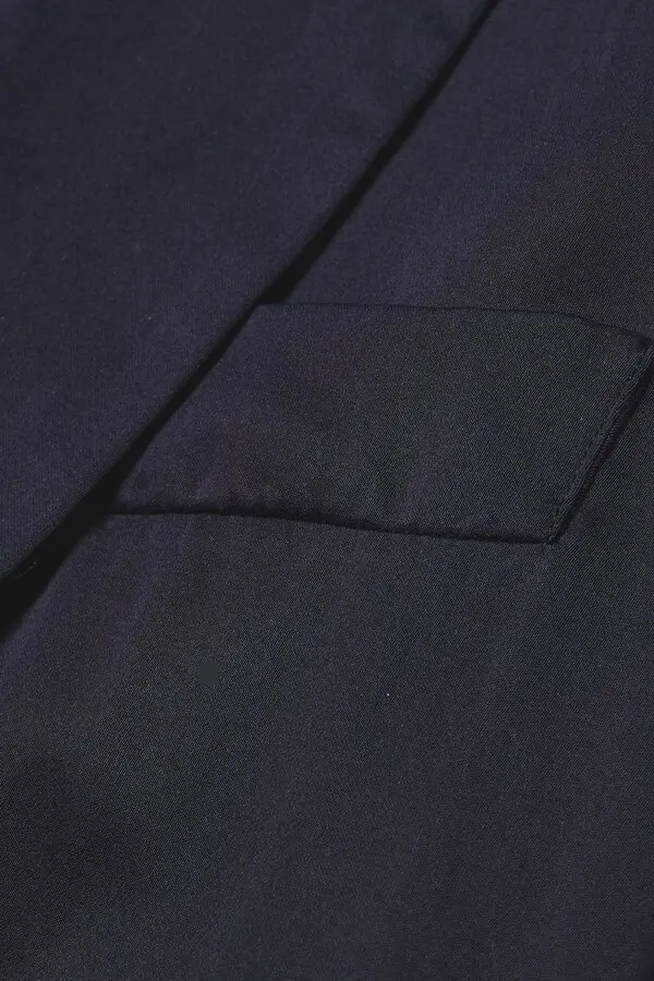 Vince Silk And Cotton-blend Habotai Blazer