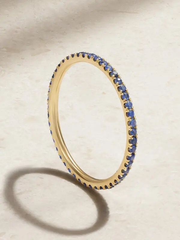 Ileana Makri Thread 18-karat Sapphire Ring - Gold