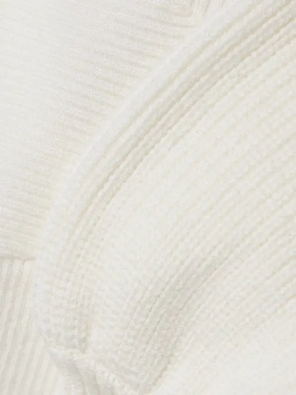 Farm Rio Open-back Ribbed-knit Bodysuit