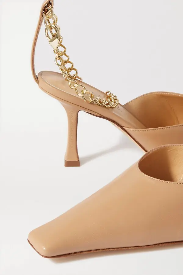 A.W.A.K.E. Mode Lucrezia Leather Pumps