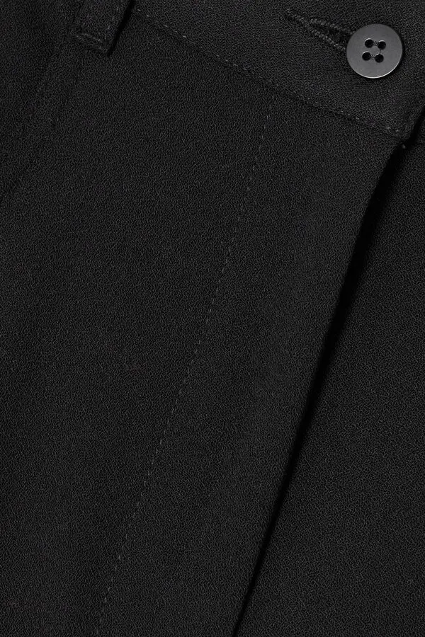 Matteau Net Sustain Wool-blend Crepe Straight-leg Trousers