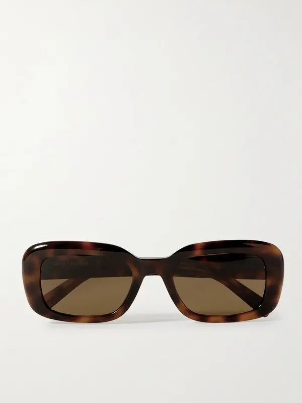 Saint Laurent Square-frame Sunglasses - Tortoiseshell