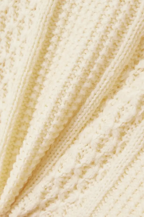 GOLDEN GOOSE Knitted Wool Maxi Dress