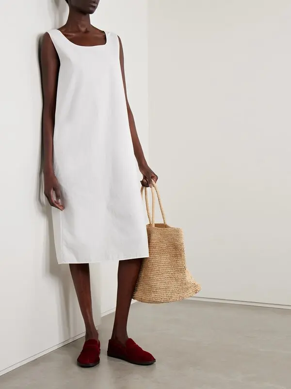THE ROW Janah Cotton Midi Dress