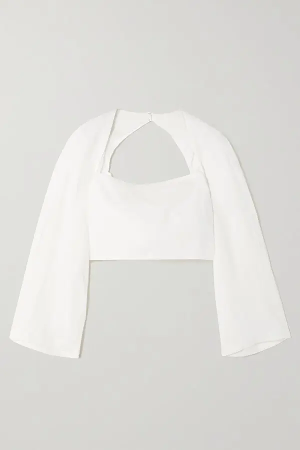 Mara Hoffman Julia Cropped Hemp Top