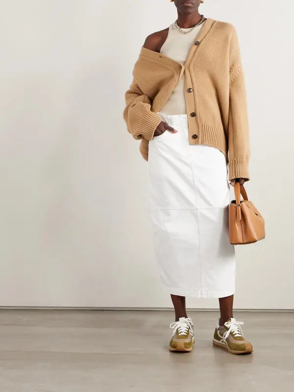 Brunello Cucinelli Denim Midi Skirt