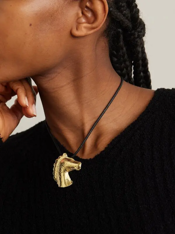 YSSO Aethon -plated Pendant Necklace
