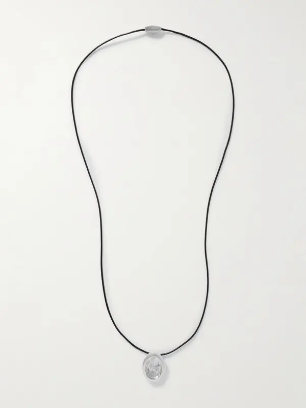 YSSO Aesop Sterling And Cord Necklace - Silver