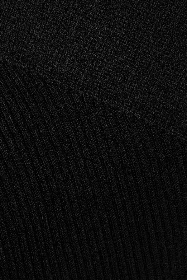 Gauge81 Soria One-shoulder Ribbed-knit Mini Dress