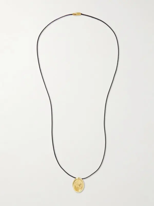 YSSO Plated And Cord Necklace - Gold